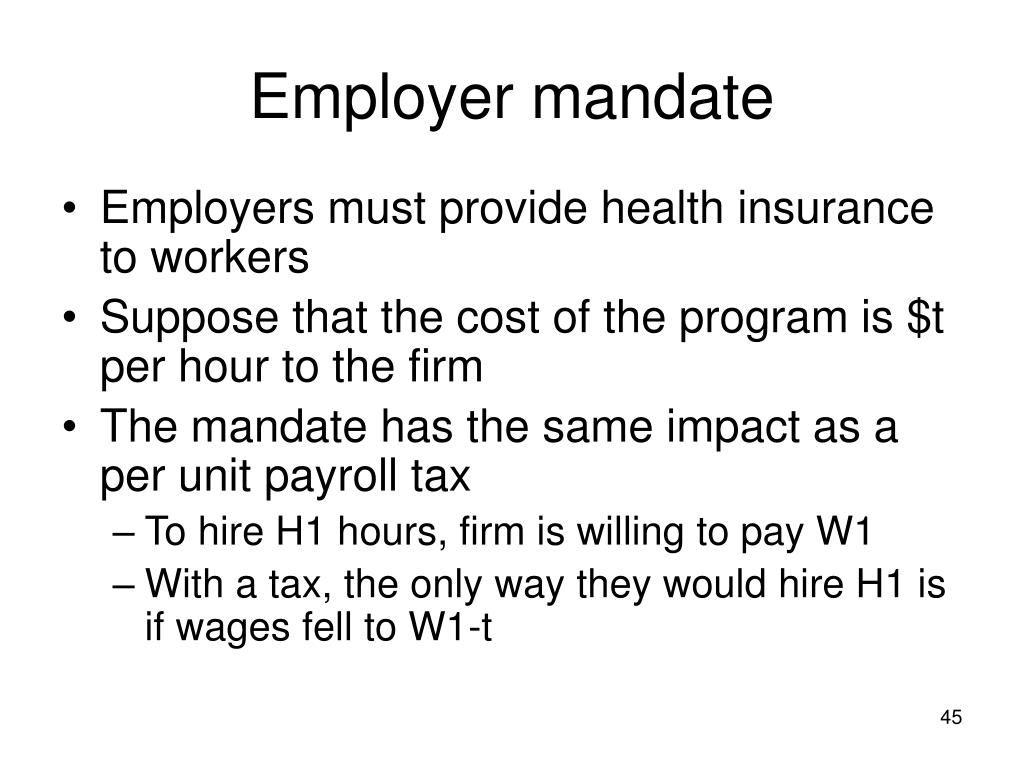 PPT - Employer mandates and health insurance reform PowerPoint ...