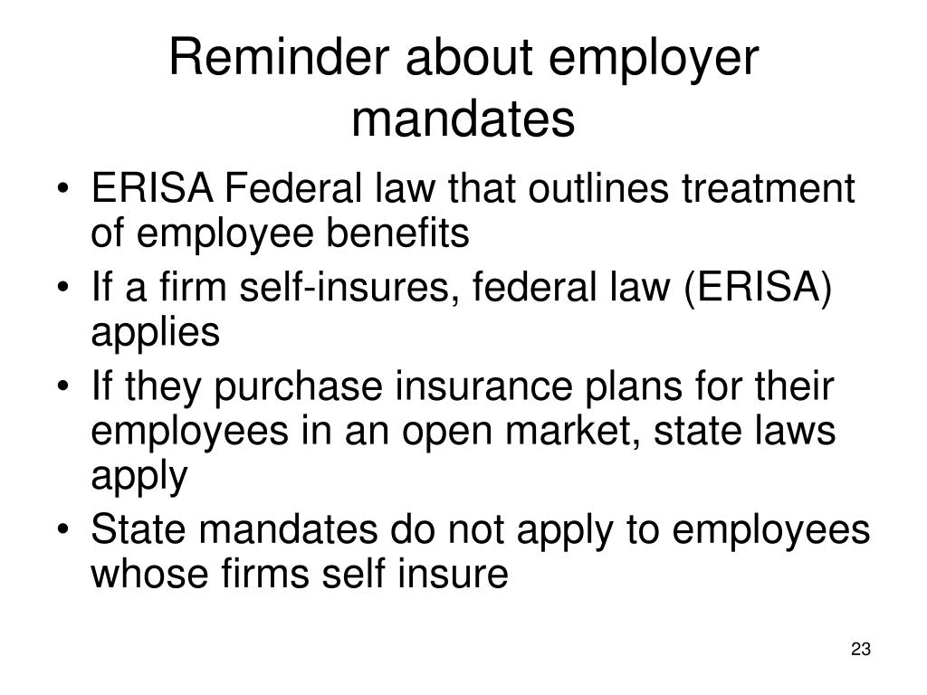 PPT - Employer mandates and health insurance reform PowerPoint ...