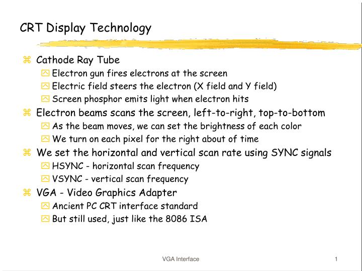 PPT - CRT Display Technology PowerPoint Presentation, free download ...