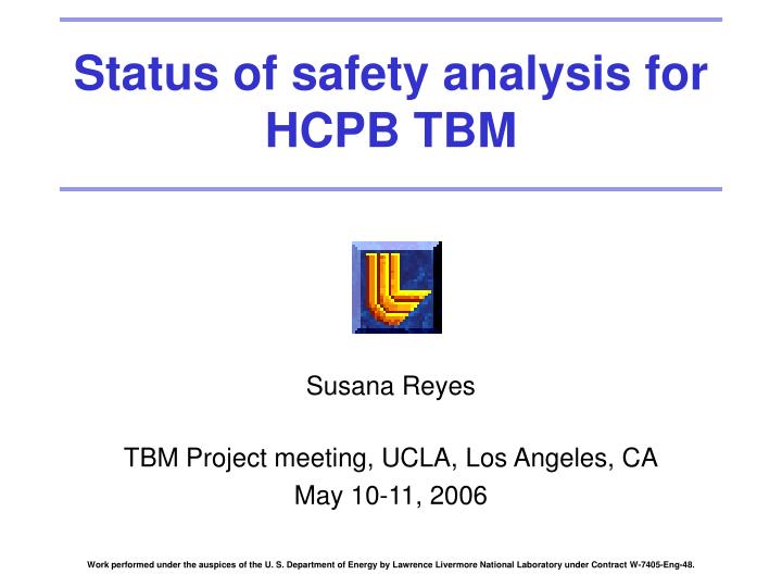 PPT - Status of safety analysis for HCPB TBM PowerPoint Presentation ...