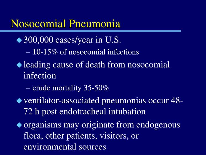 PPT - Nosocomial Infections PowerPoint Presentation - ID:3571640