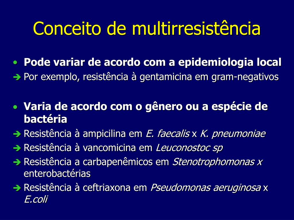 PPT - Investigação e controle de bactérias multirresistentes PowerPoint ...