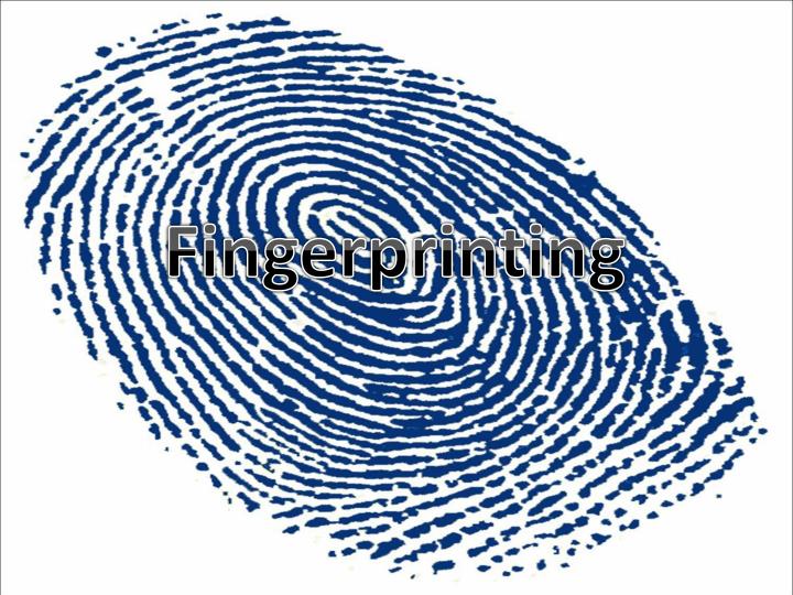 PPT - Fingerprinting PowerPoint Presentation, free download - ID:3571683