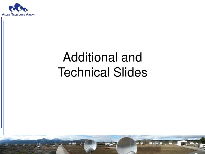PPT - Additional and Technical Slides PowerPoint Presentation, free ...