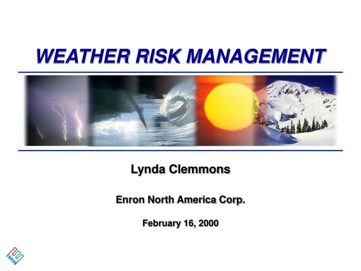 PPT - WEATHER RISK MANAGEMENT PowerPoint Presentation, free download ...