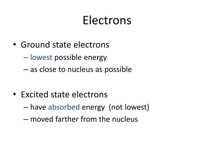 PPT - Electrons PowerPoint Presentation, free download - ID:3572350