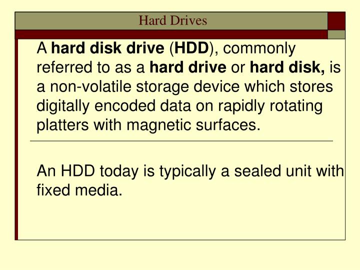 PPT - Hard Drives PowerPoint Presentation, free download - ID:3572656