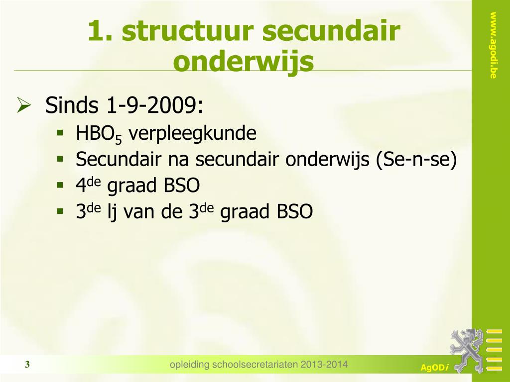 PPT - Bekwaamheidsbewijzen prestatiestelsel gewoon secundair onderwijs ...