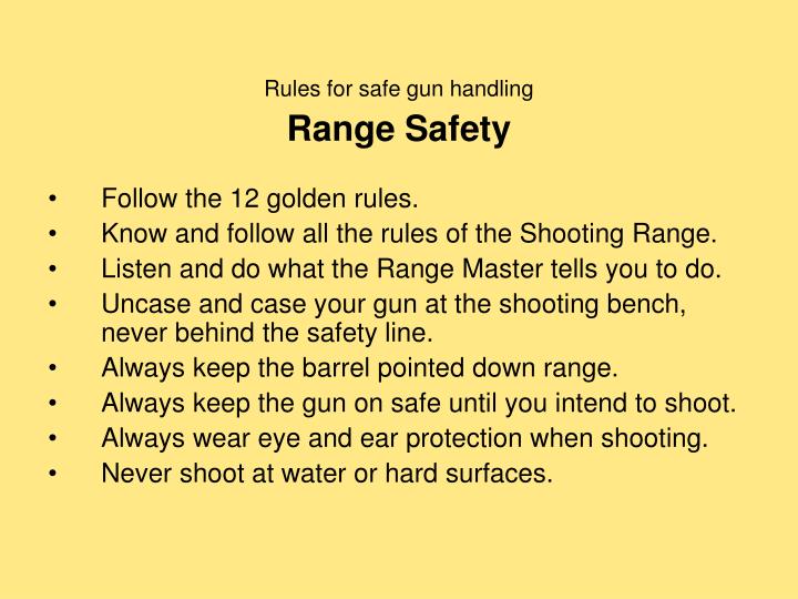 PPT - Gun Safety, Gun Etiquette, and Gun Storage Protocols everyone ...