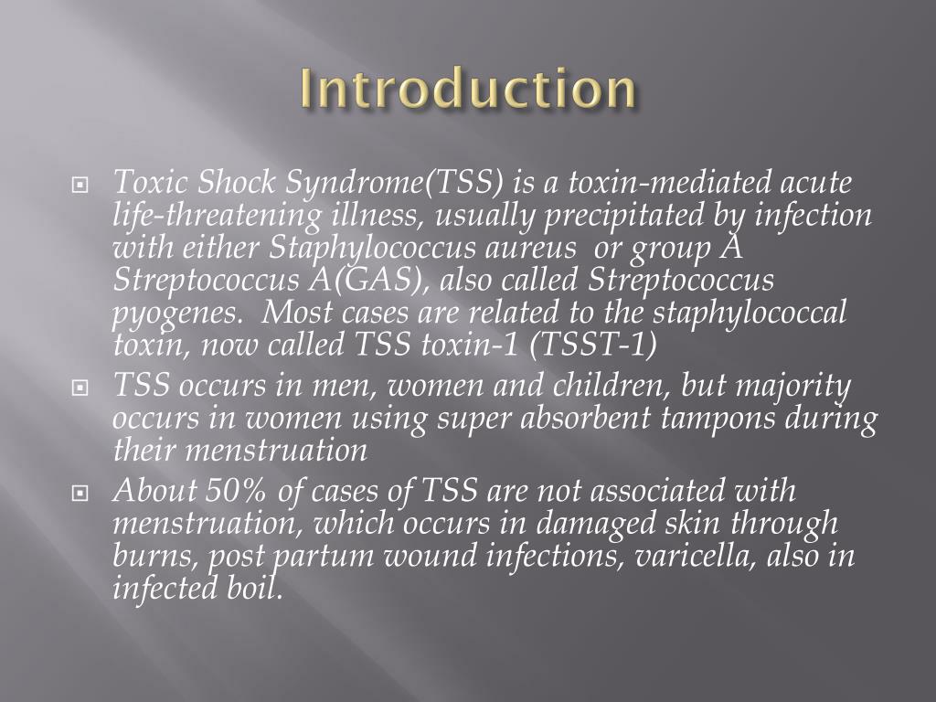 Ppt Toxic Shock Syndrome Powerpoint Presentation Free Download Id