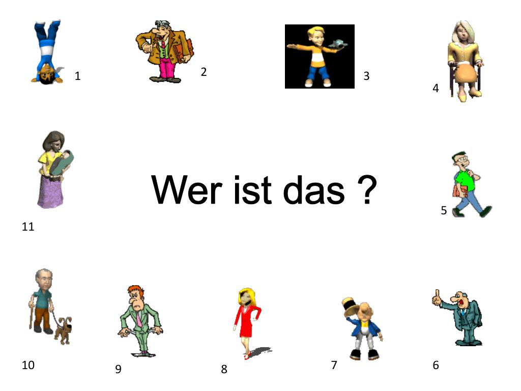 PPT - Lesen Sie die Beschreibungen, und finden Sie wer es ist ...