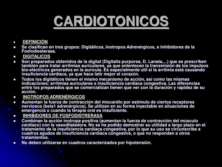 PPT - MEDICAMENTOS PARA EL SISTEMA CARDIOVASCULAR PowerPoint ...