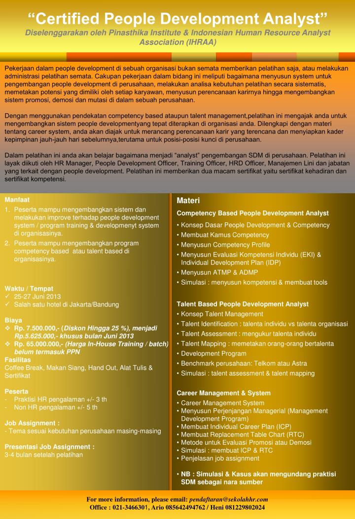 PPT - “Certified People Development Analyst” PowerPoint Presentation ...