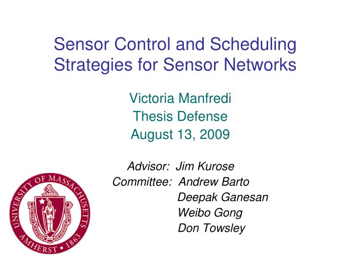 Ppt Sensor Control And Scheduling Strategies For Sensor Networks 8810