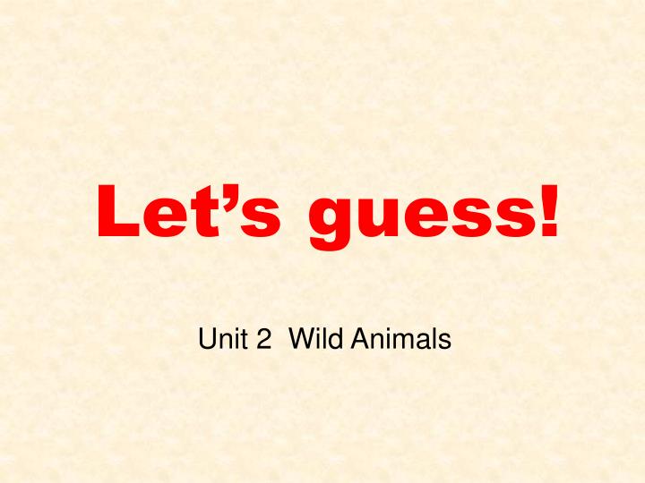PPT - Let’s guess! PowerPoint Presentation, free download - ID:3576127