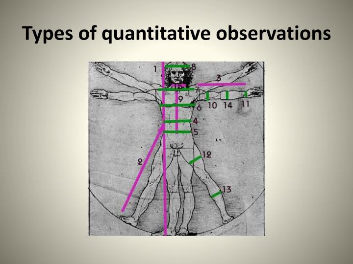 PPT - Types of quantitative observations PowerPoint Presentation, free ...