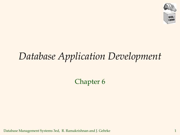 PPT - Database Application Development PowerPoint Presentation, free ...