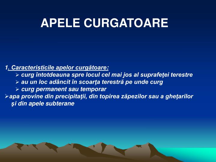 PPT - APELE CONTINENTALE PowerPoint Presentation - ID:3576967