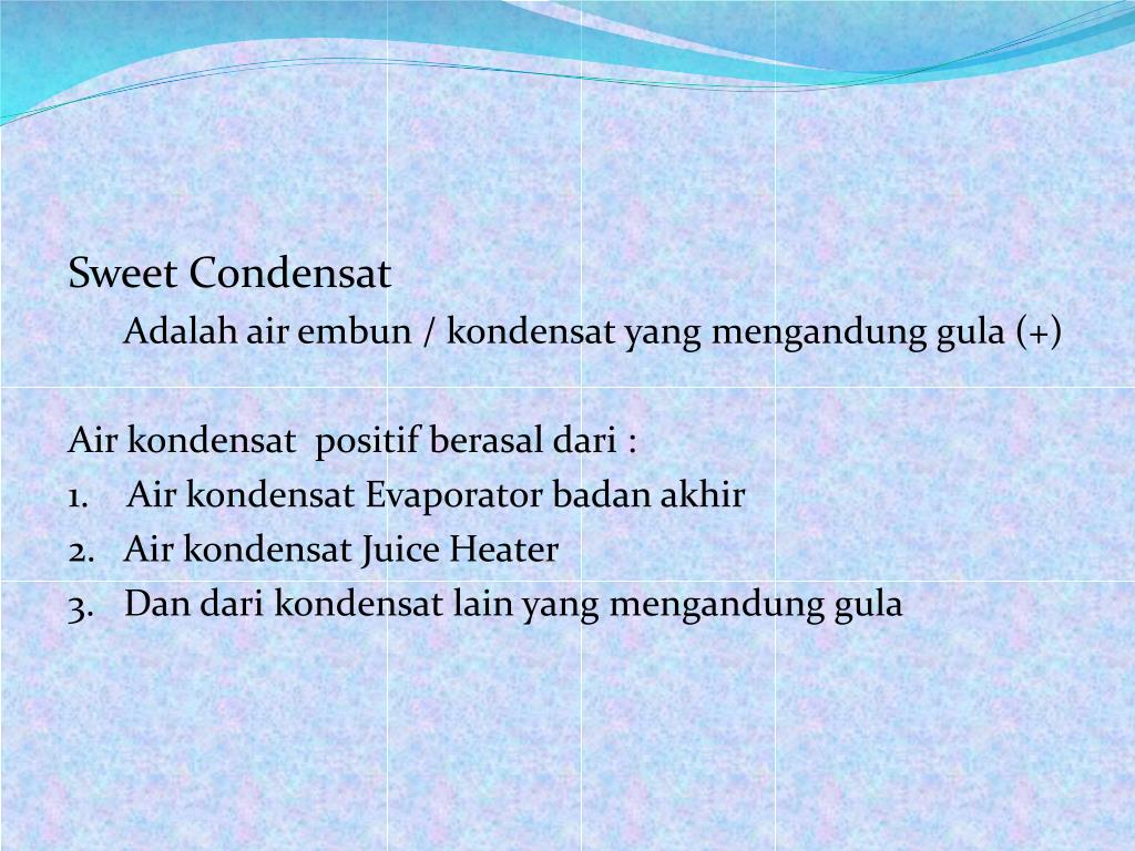 PPT - MANAJEMEN AIR PROSES DI PABRIK GULA PowerPoint Presentation, free ...