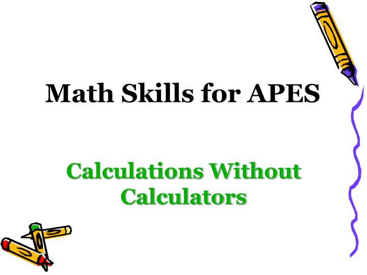 PPT - Math Skills for APES PowerPoint Presentation, free download - ID ...
