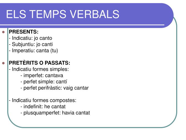 PPT - ELS VERBS PowerPoint Presentation - ID:3577764