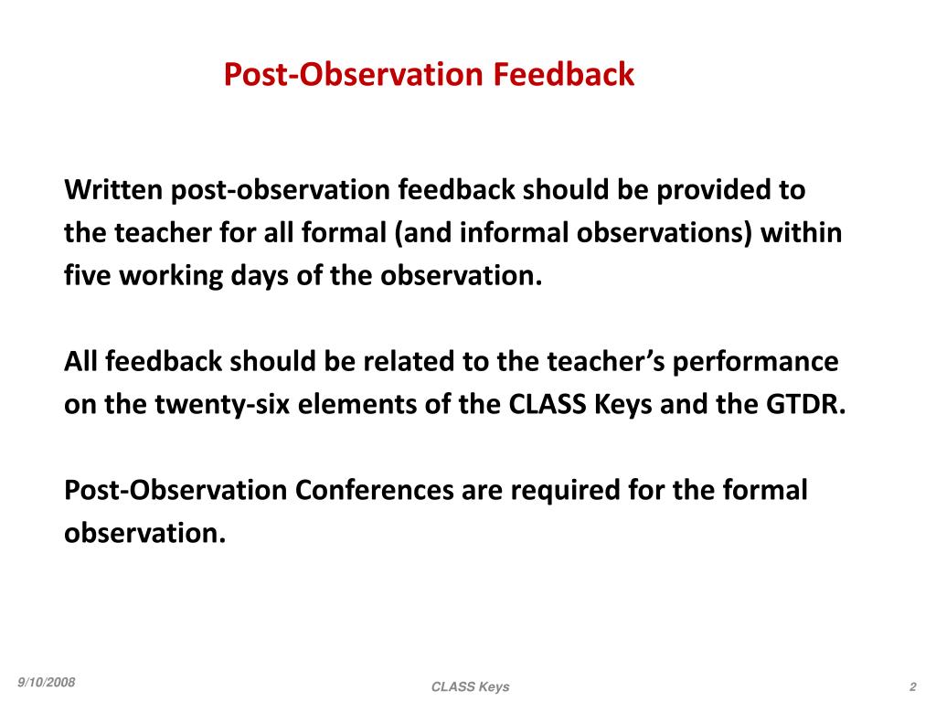 PPT - Formal Observation Administrator schedules and conducts one ...