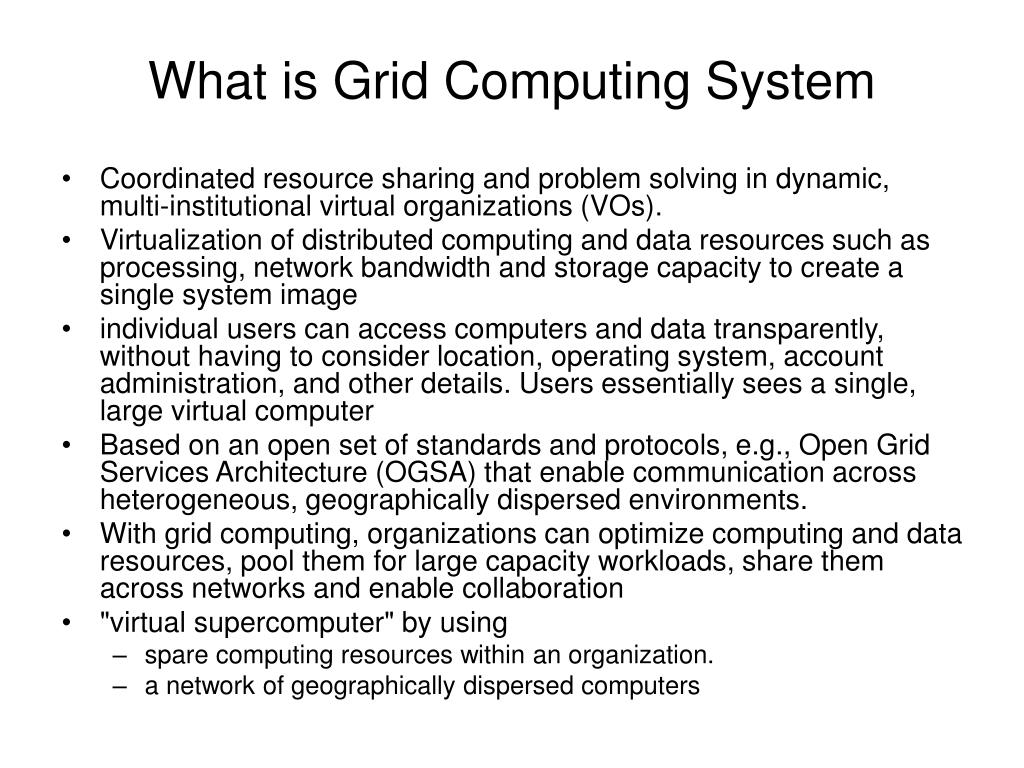 PPT Grid Computing Systems PowerPoint Presentation Free Download 