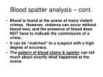 PPT - Blood Spatter Analysis PowerPoint Presentation - ID:3579746
