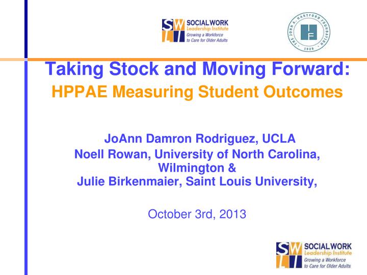 PPT - Taking Stock and Moving Forward: PowerPoint Presentation, free ...