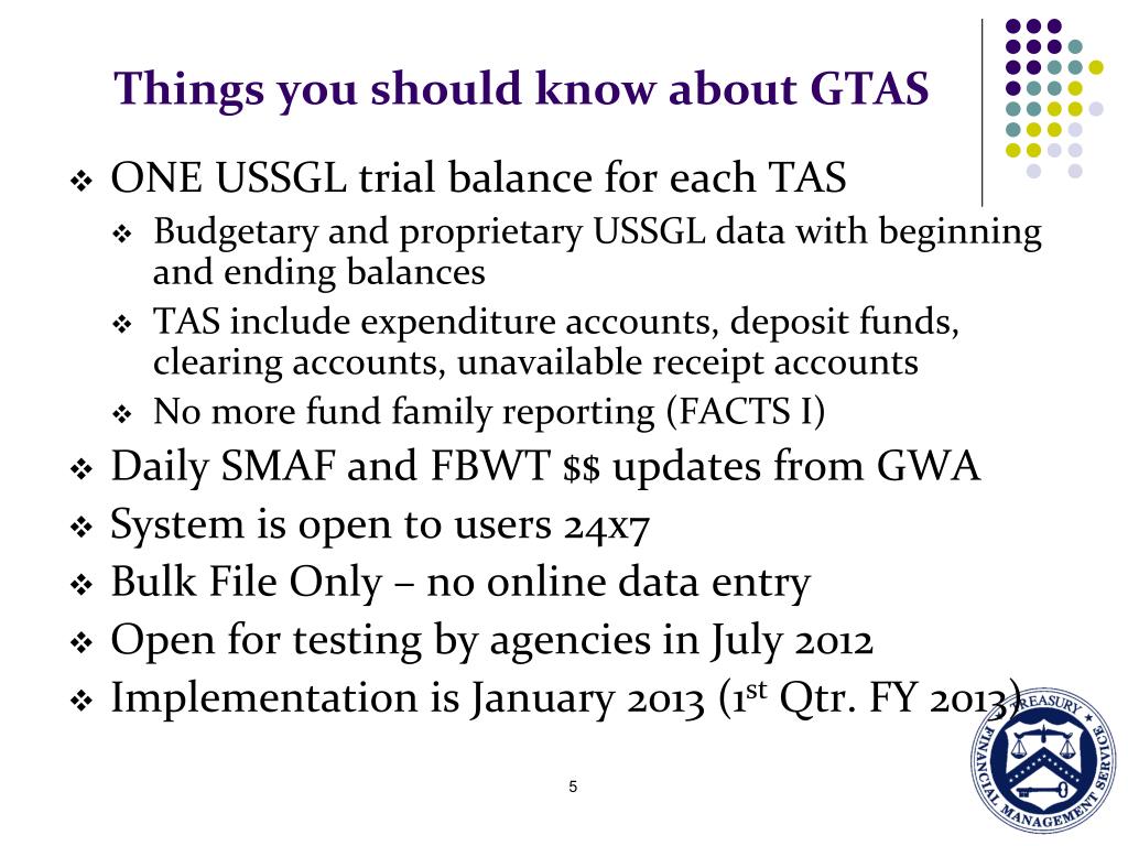 PPT - Coming Soon: GTAS Governmentwide Treasury Account Symbol Adjusted ...