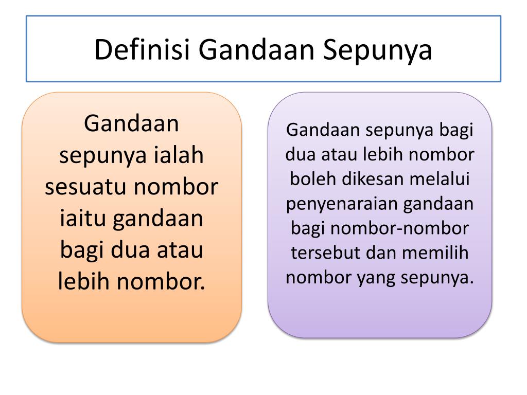 PPT - TEORI NOMBOR UNTUK MURID SEKOLAH RENDAH PowerPoint Presentation ...