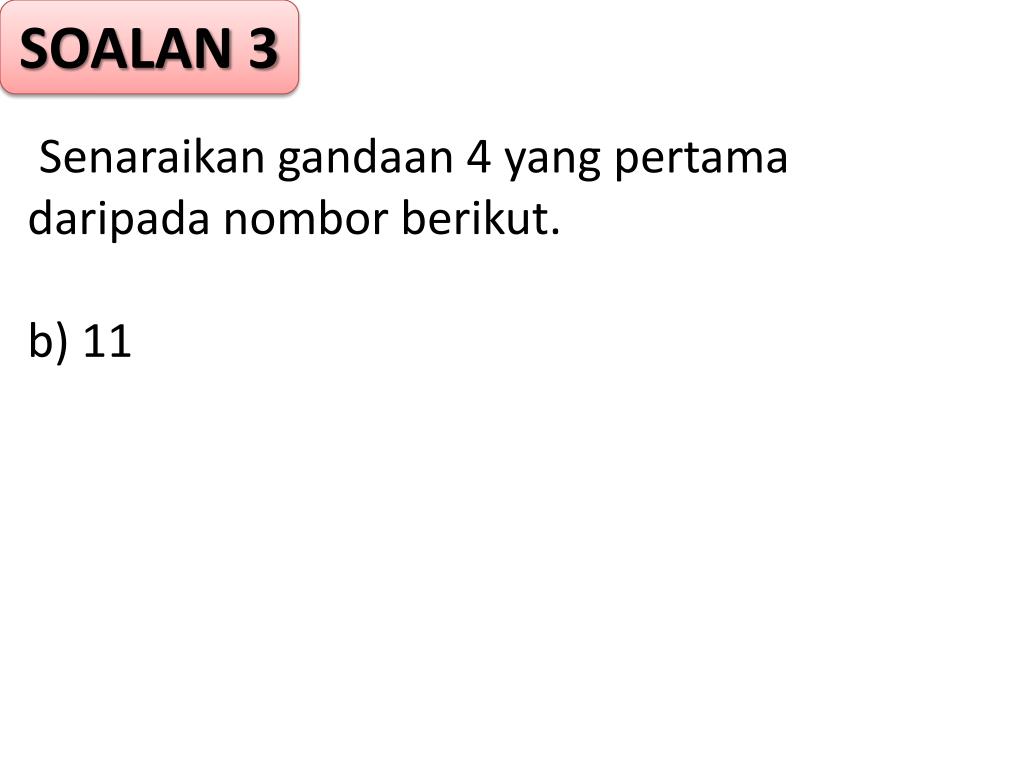 PPT - TEORI NOMBOR UNTUK MURID SEKOLAH RENDAH PowerPoint Presentation ...