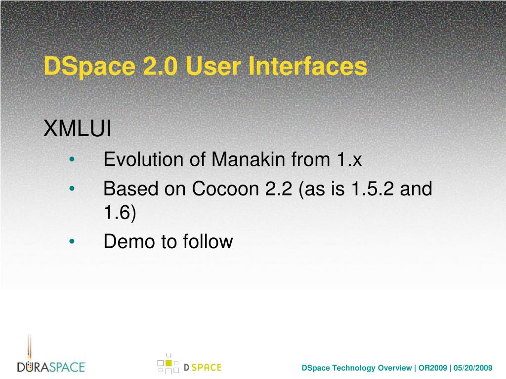 PPT - DSpace Technology Overview: Advancements and Future Directions ...