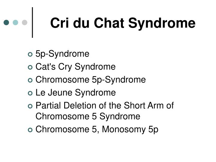 PPT - Cri du Chat Syndrome PowerPoint Presentation - ID:3580745