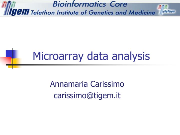 Ppt Microarray Data Analysis Powerpoint Presentation Free Download Id3580985 