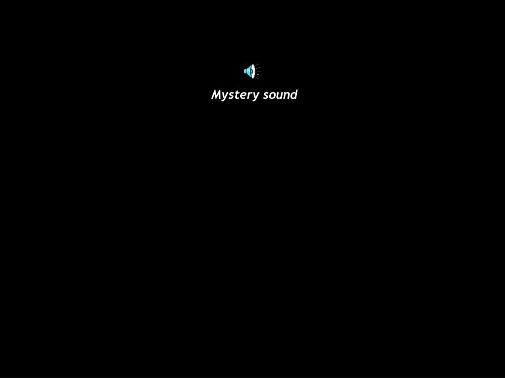 PPT - Mystery sound PowerPoint Presentation, free download - ID:3581452