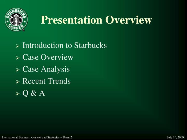 PPT - Starbucks PowerPoint Presentation - ID:3581810