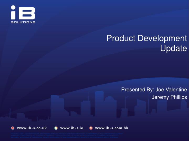 PPT - Product Development Update PowerPoint Presentation, free download ...