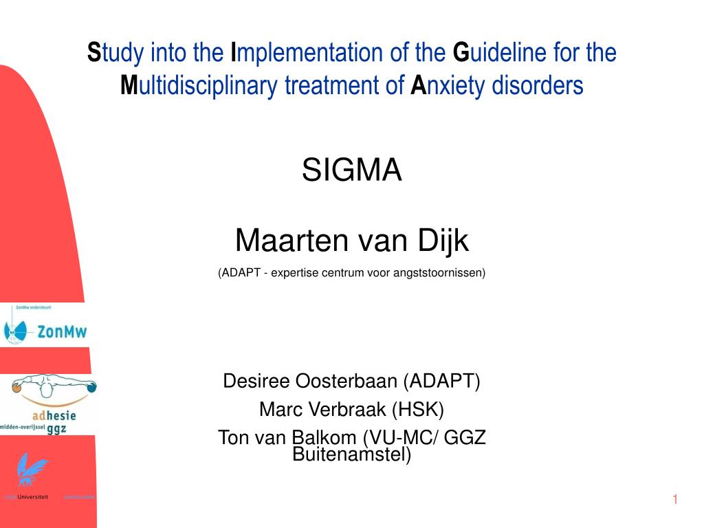 PPT - SIGMA Maarten van Dijk (ADAPT - expertise centrum voor ...