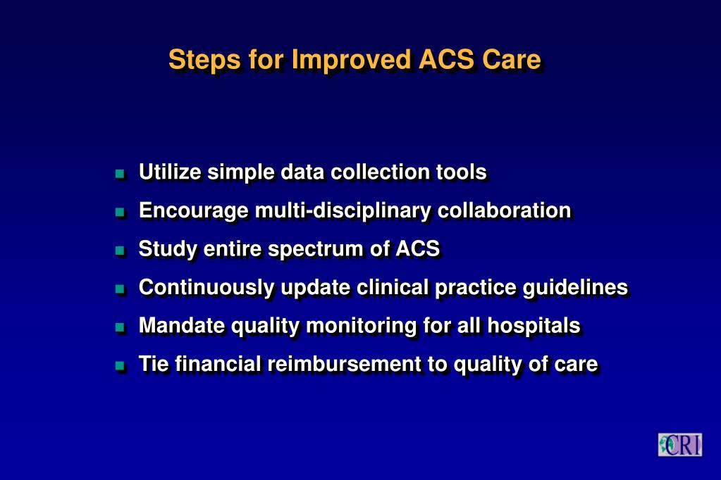 PPT - Current State of Use of Evidence-Based Therapies for Acute ...