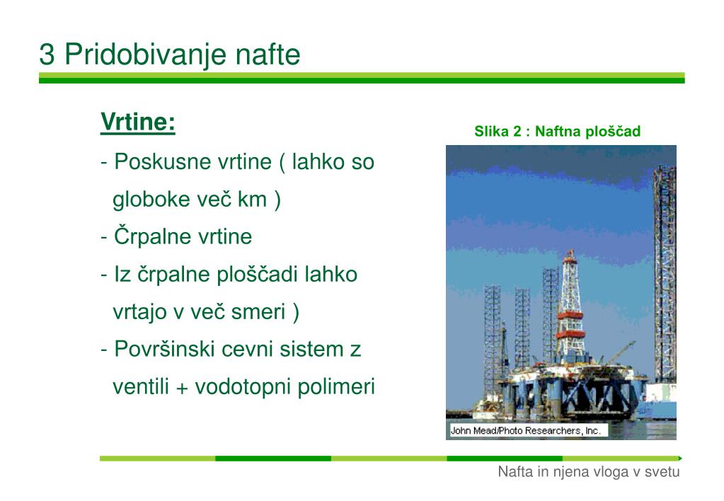 PPT - SEMINARSKA NALOGA Nafta in njena vloga v svetu PowerPoint ...