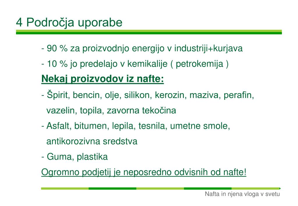 PPT - SEMINARSKA NALOGA Nafta in njena vloga v svetu PowerPoint ...
