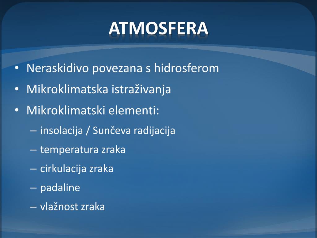 PPT - FIZIČKOGEOGRAFSKI ELEMENTI PROSTORA U PRIMIJENJENIM GEOEKOLOŠKIM ...