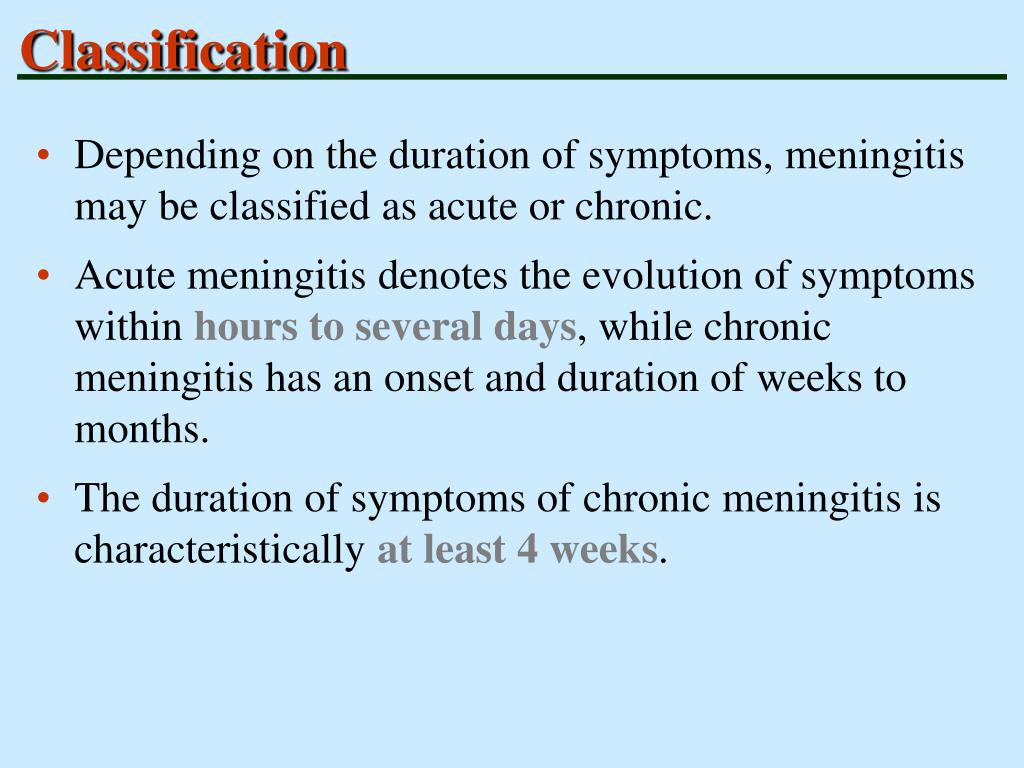 PPT - Understanding Acute and Chronic Meningitis: Causes, Symptoms, and ...