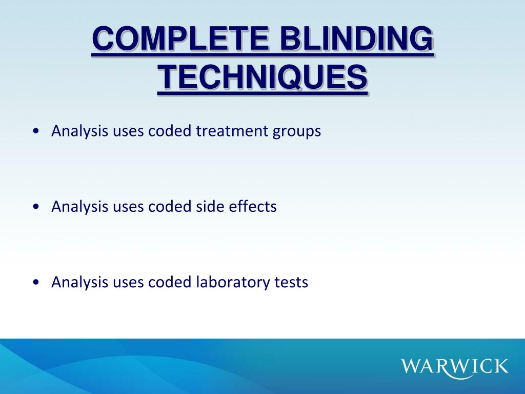PPT - RANDOMISATION, BIAS AND BLINDING IN CLINICAL TRIALS Dipesh Mistry ...