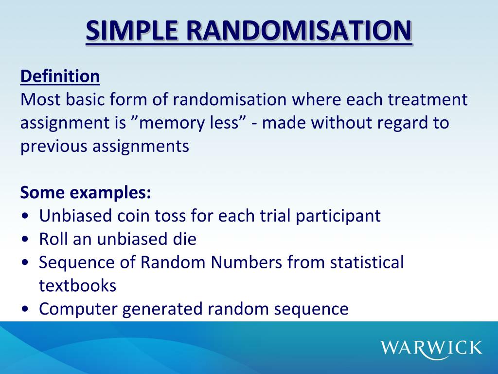 Ppt Randomisation Bias And Blinding In Clinical Trials Dipesh Mistry