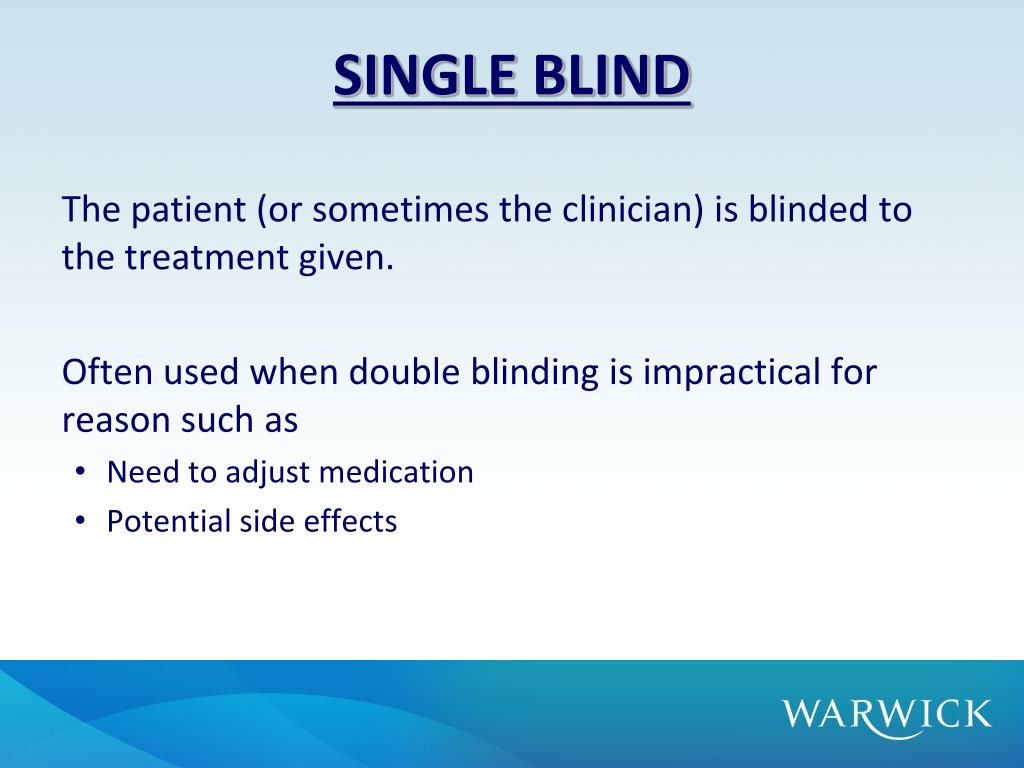 PPT - RANDOMISATION, BIAS AND BLINDING IN CLINICAL TRIALS Dipesh Mistry ...
