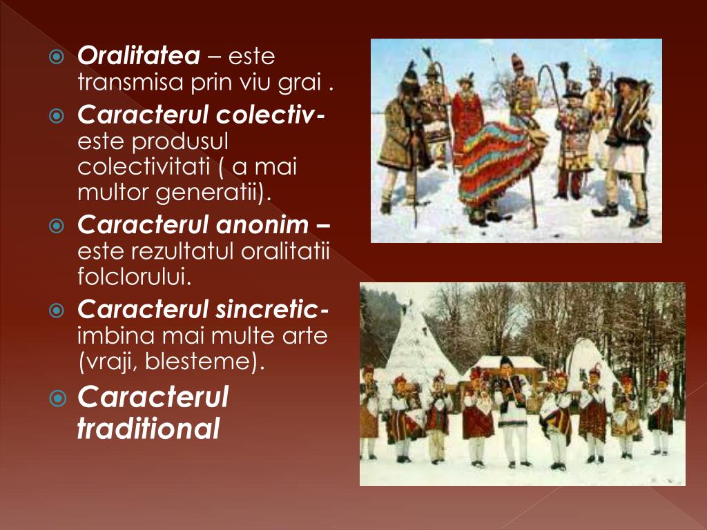 PPT - Trasaturile literaturii populare PowerPoint Presentation, free ...