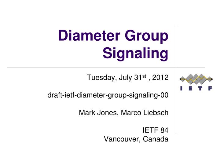 PPT - Diameter Group Signaling PowerPoint Presentation, free download ...