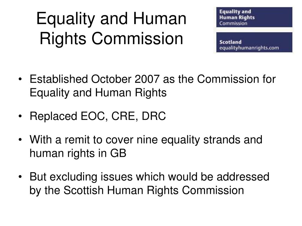 PPT - The Equality Act 2010 & The Equality and Human Rights Commission ...